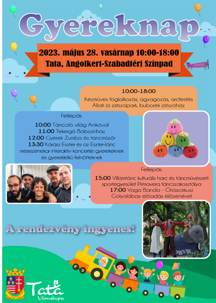 Városi gyermeknap az Angolkertben - Tata Város Önkormányzatának honlapja